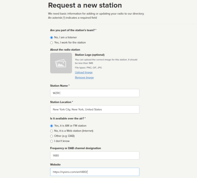 How to Request a Radio Station - Streema Help